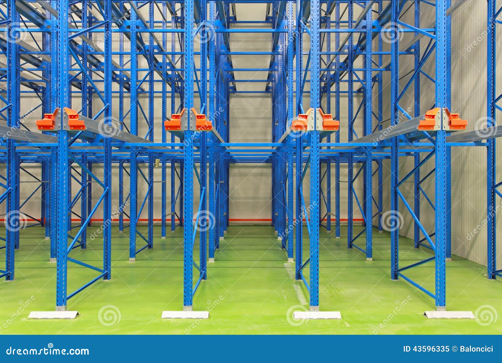 Warehouse shelves stock image. Image of business, storage - 43596335