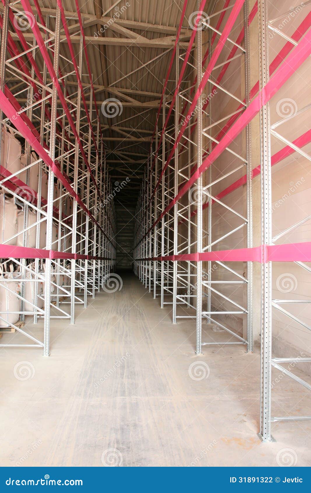 Warehouse shelves stock photo. Image of assemble, storage - 31891322