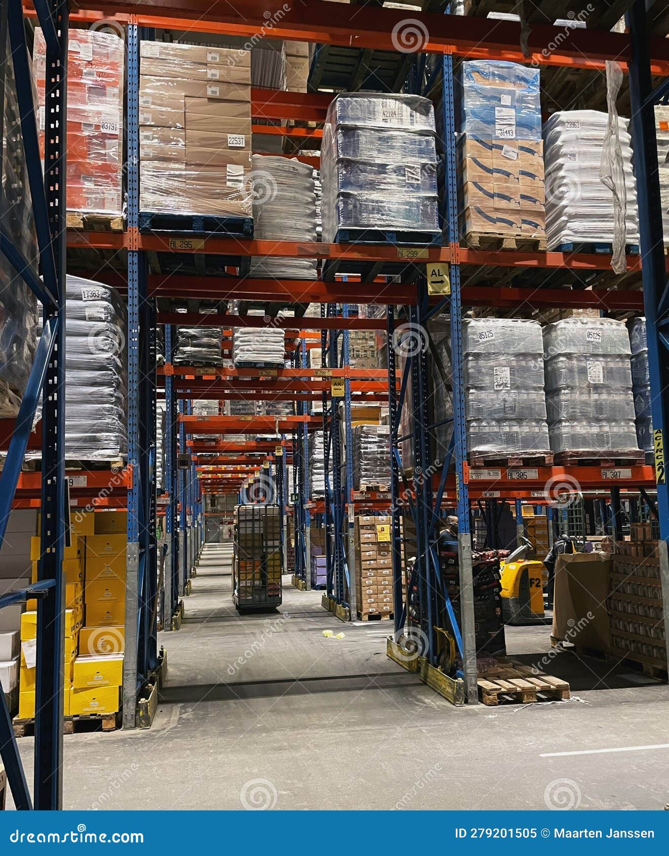 Warehouse shelving editorial image. Image of industry - 279201505