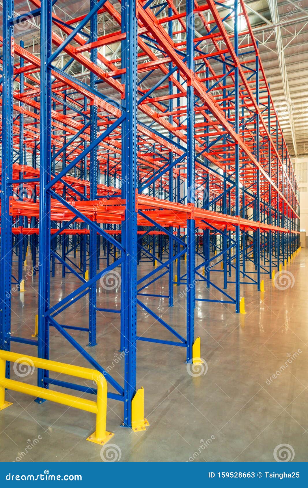 Warehouse shelving storage stock image. Image of interior - 159528663