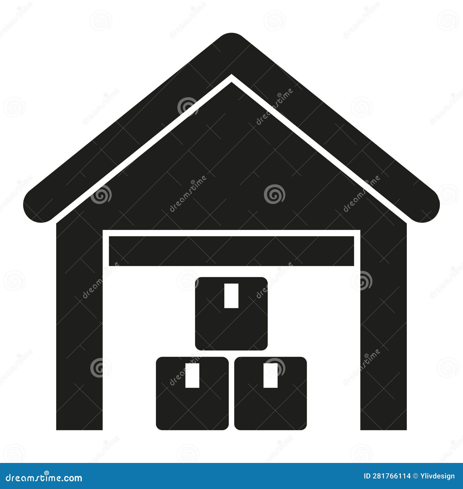 Warehouse Stack Icon Simple Vector. Return Box Stock Vector ...