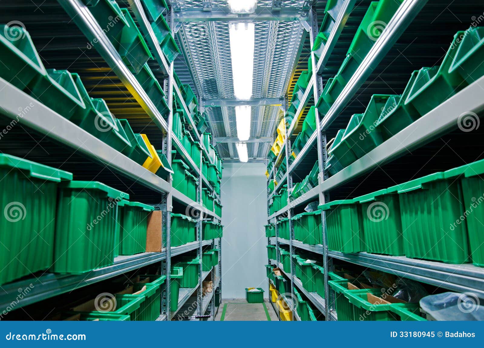 Warehouse stock image. Image of compartment, cardboard - 33180945