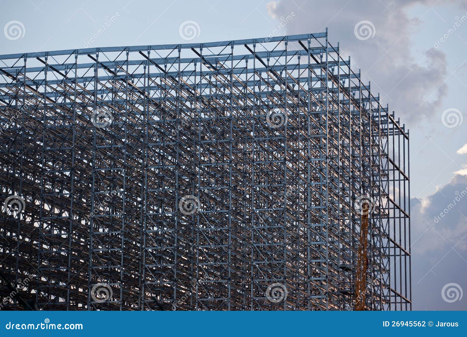 Warehouse steel structure stock photo. Image of coating - 26945562