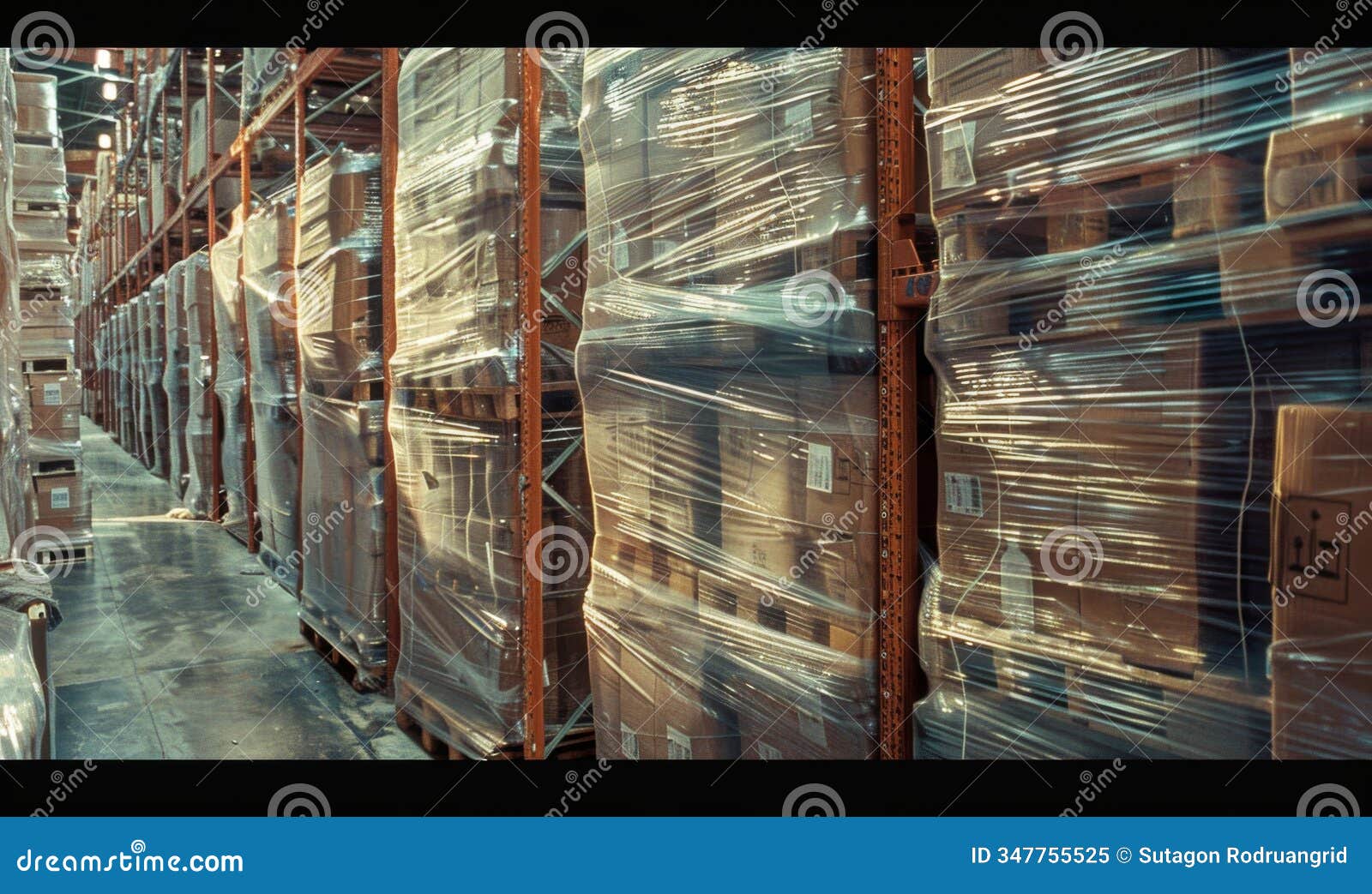 Shipment Box On A Pallet Royalty-Free Cartoon | CartoonDealer.com ...