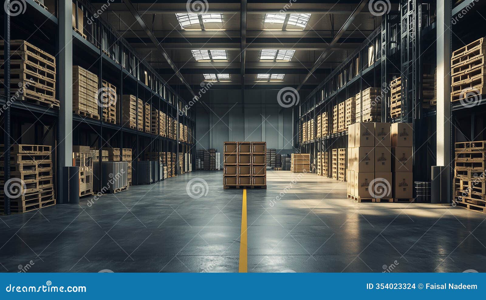 Warehouse Storage and Distribution Center - Industrial Facility Stock ...
