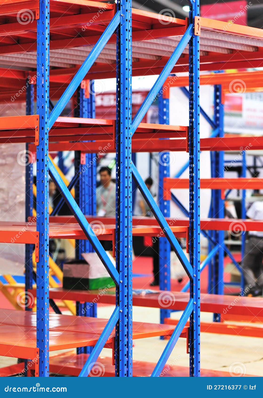 Warehouse storage shelf stock image. Image of shelf, metal - 27216377