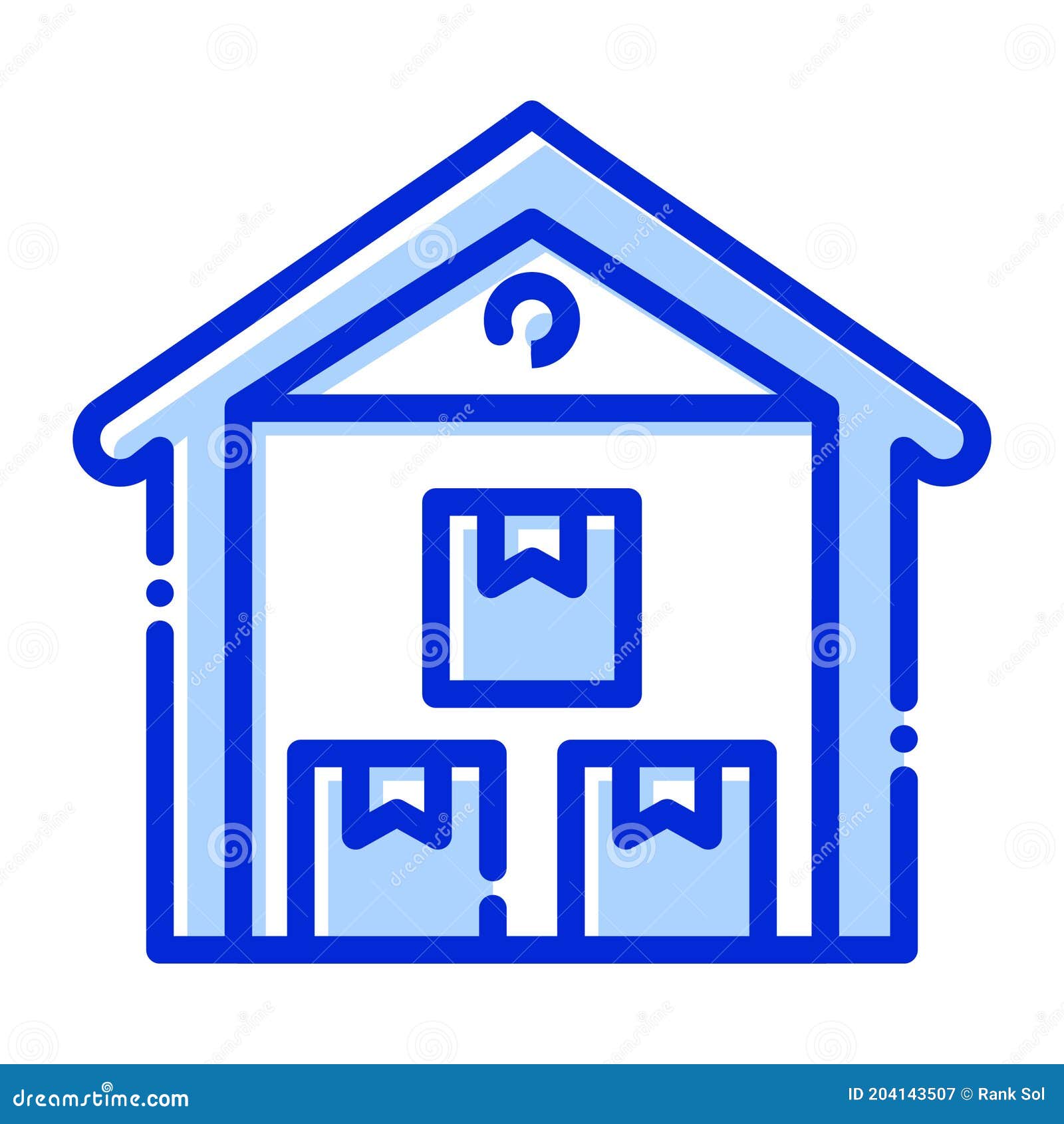 Warehouse, Storage, Stock, Factory Fully Editable Vector Icon Stock ...
