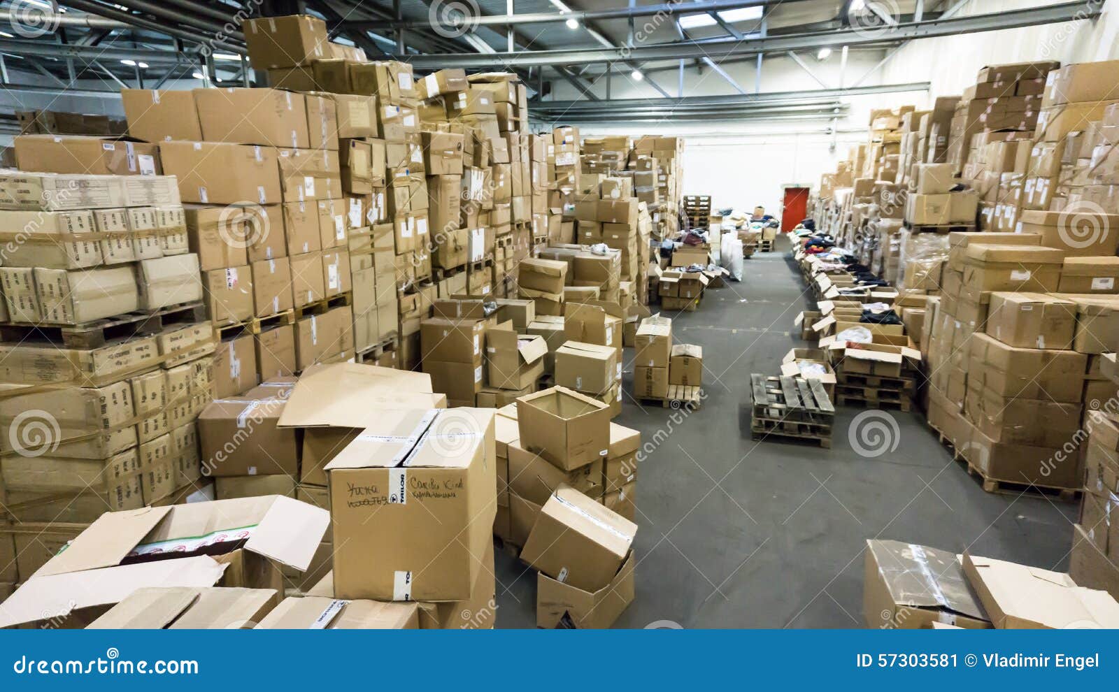 Warehouse. Store. Storehouse. Hall Stock Stock Image - Image of inside ...