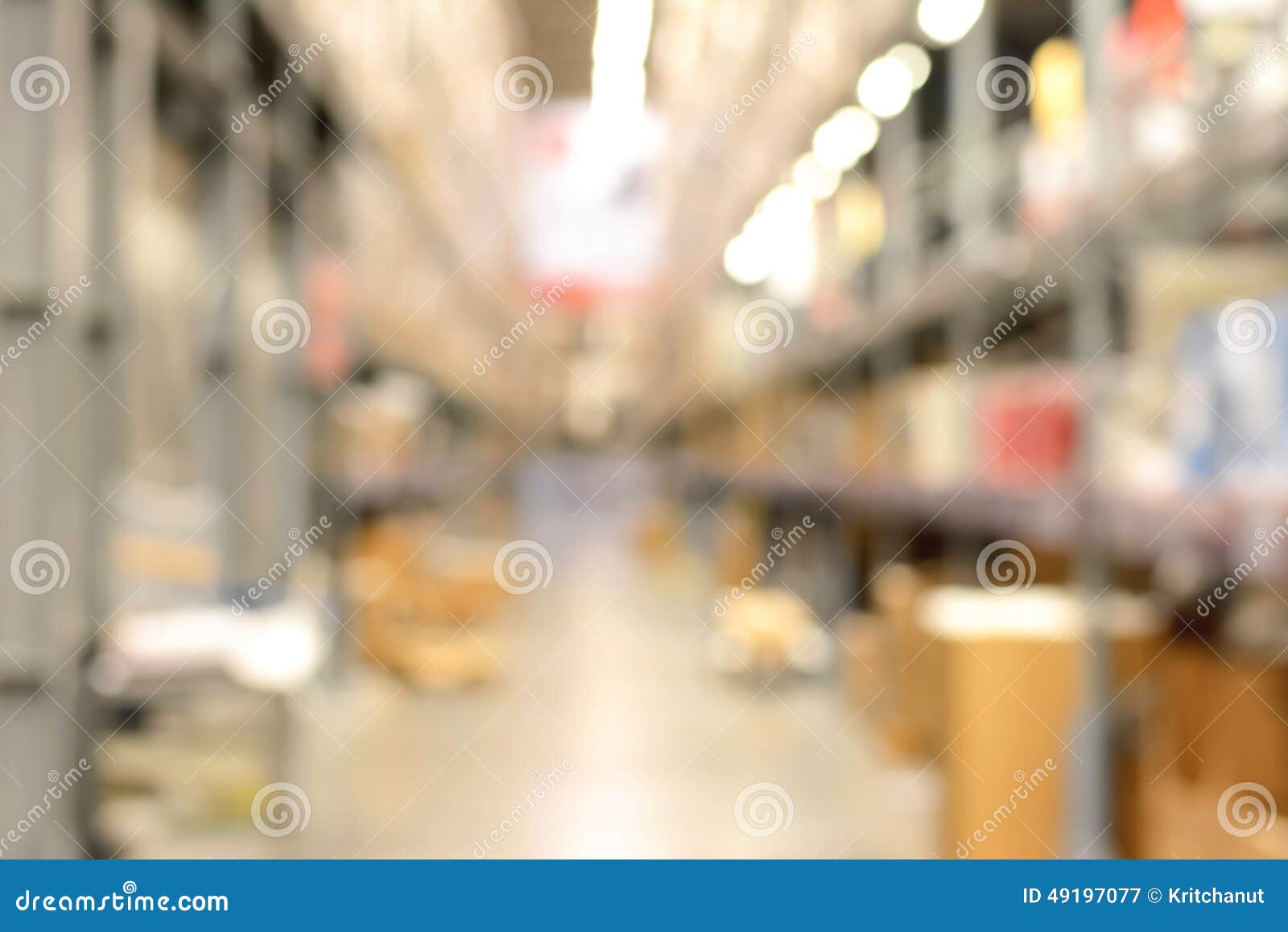 Warehouse or Storehouse - Blur Background Stock Image - Image of ...