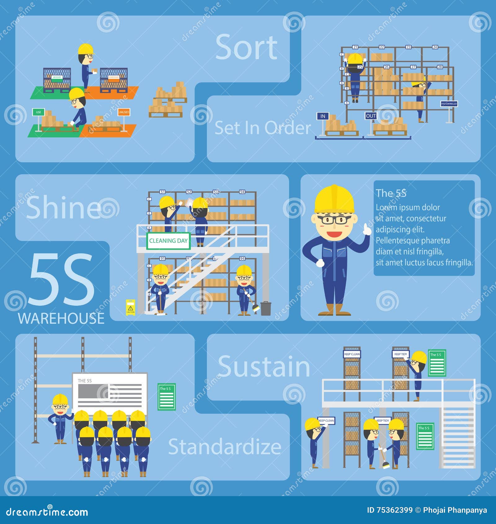 Teamwork - Cartoon Illustration On Green Chalkboard. Stock Photography ...
