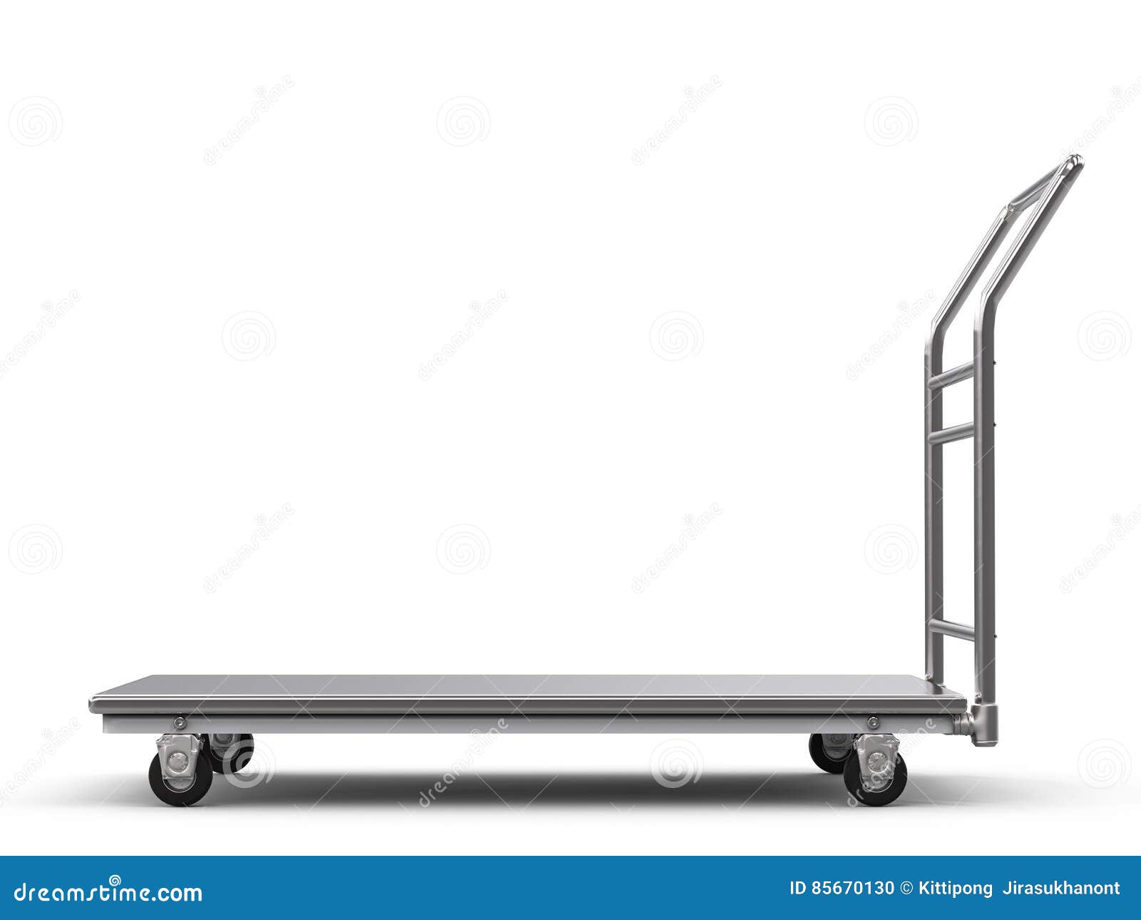 Warehouse Trolley or Platform Trolley Stock Photo - Image of platform ...