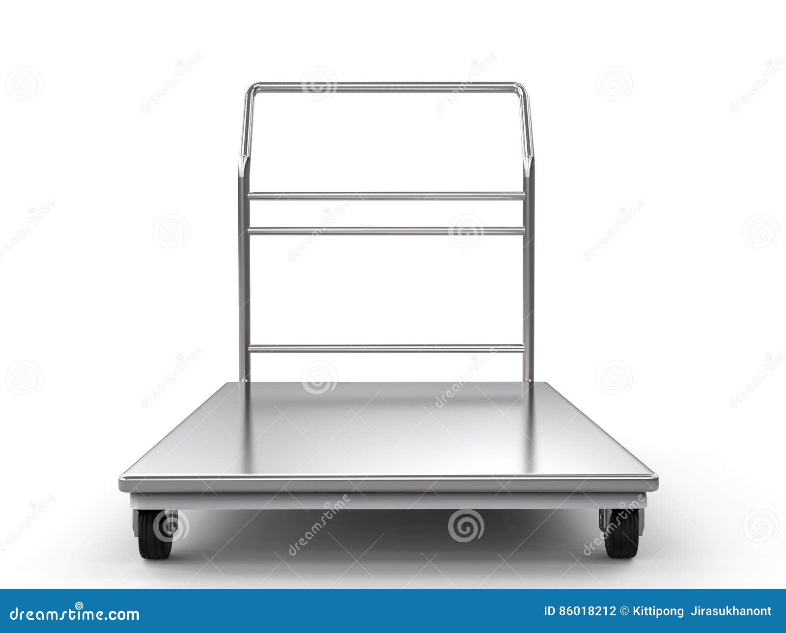 Warehouse Trolley or Platform Trolley Stock Illustration - Illustration ...
