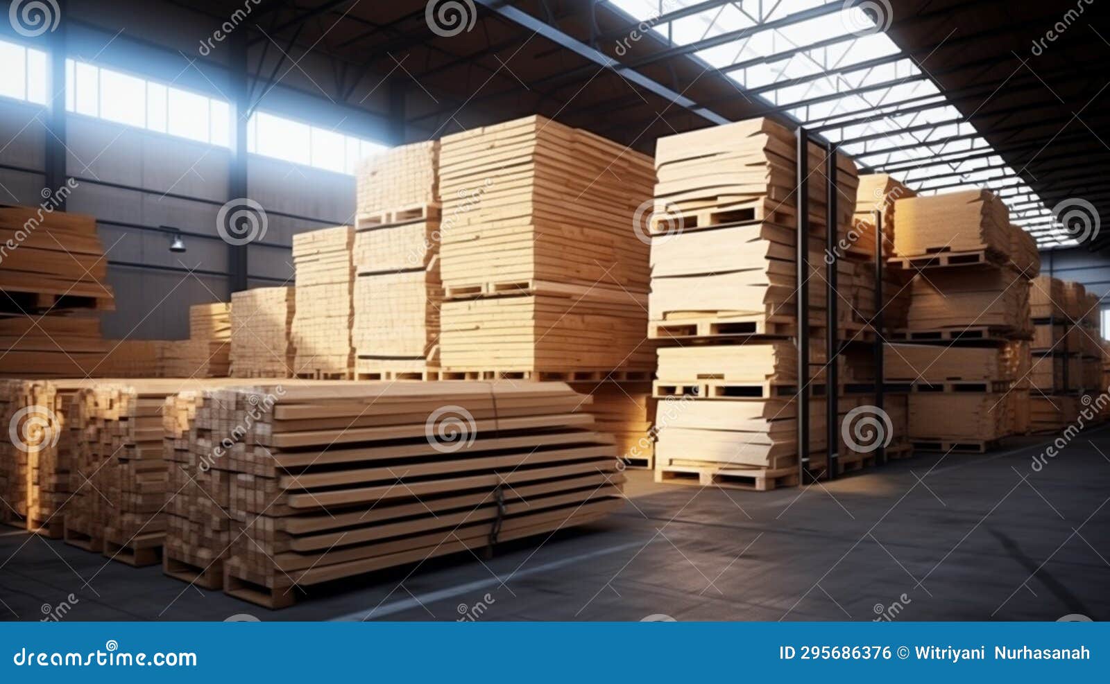 Warehouse with Variety of Timber for Construction and Repair. Delivery ...