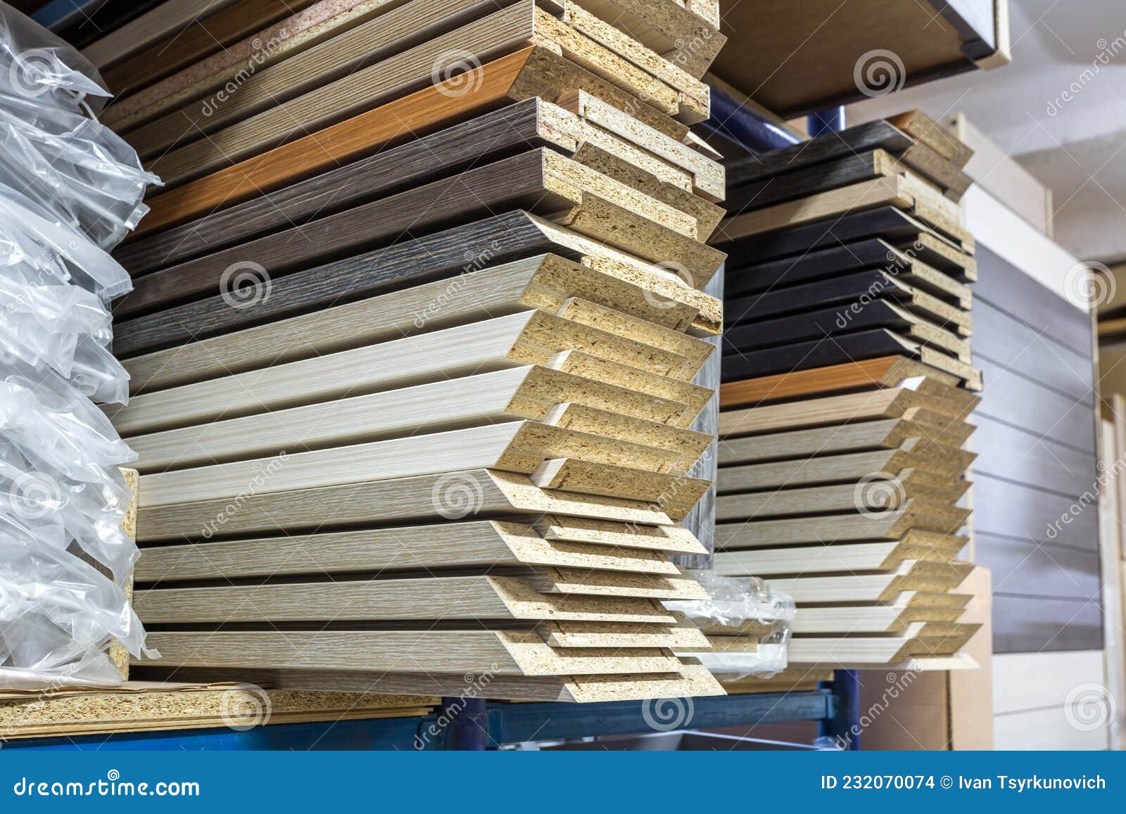 Warehouse of Various Timber Lumber Stock Photo - Image of sawmill ...