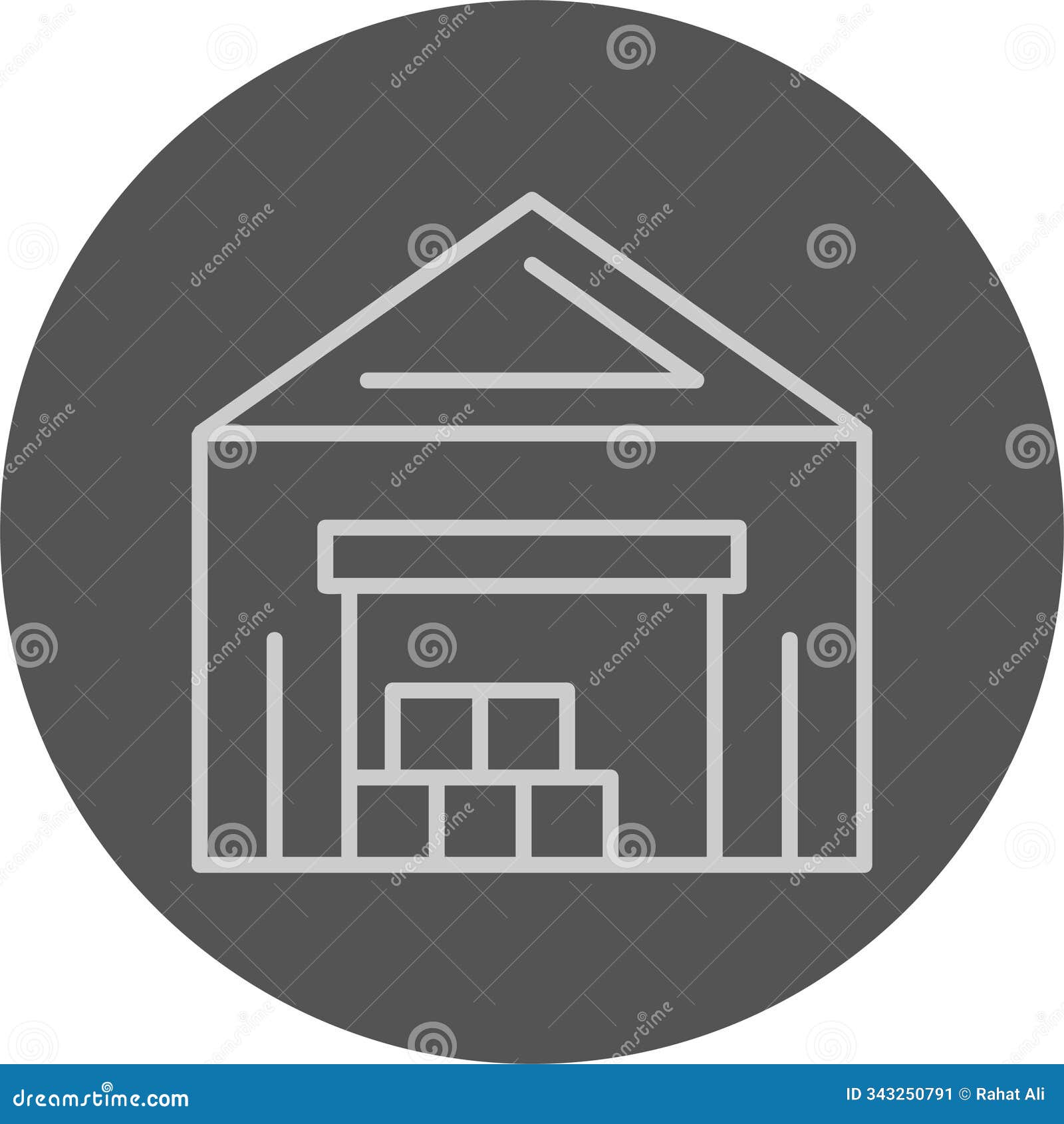 Warehouse Vector Icon Design Stock Vector - Illustration of storehouse ...