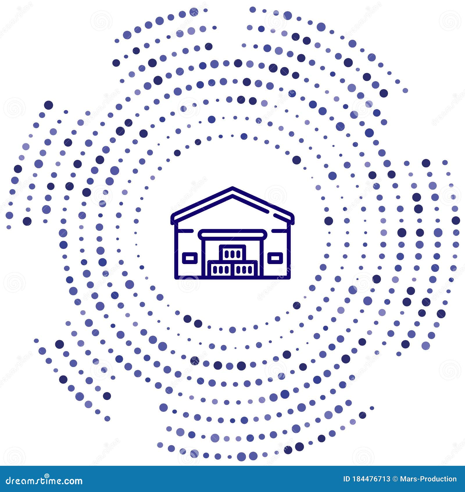 Warehouse Vector Icon. Warehouse Editable Stroke. Warehouse Linear ...