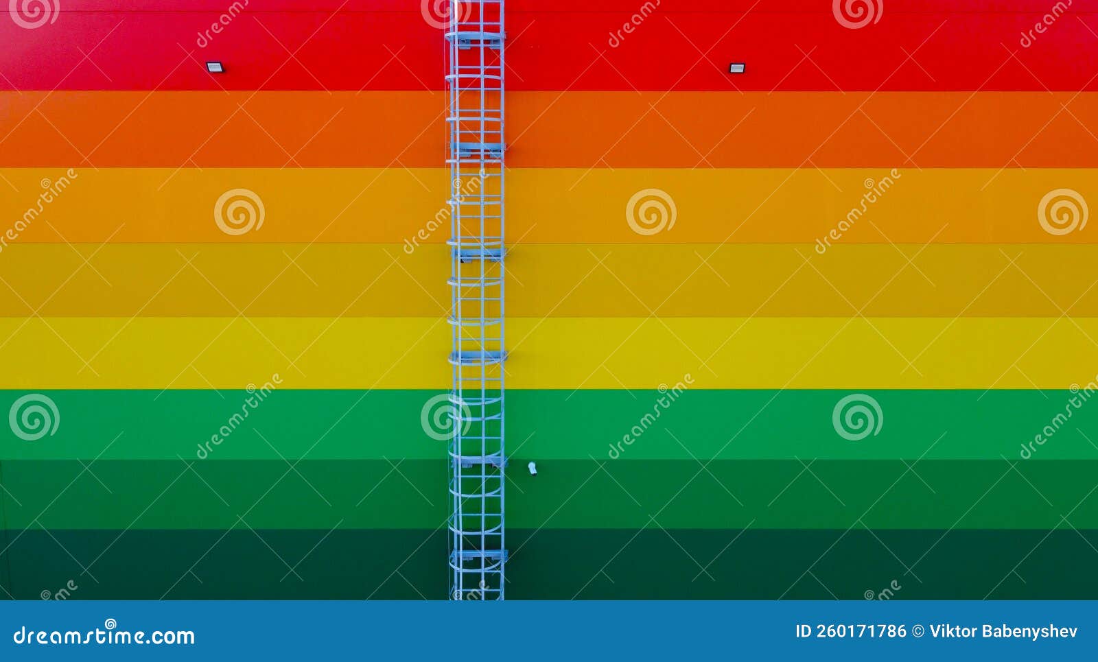 Evacuation Fire Escape Mounted on the Facade of the Building from ...