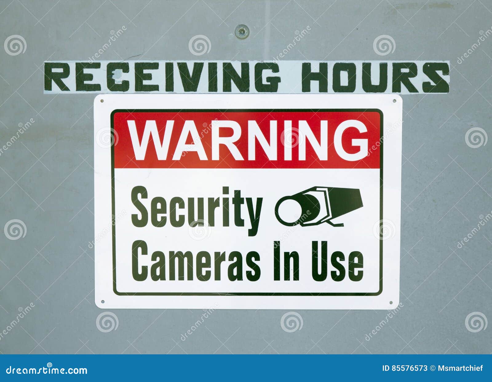 Warehouse Warning Sign stock image. Image of private - 85576573