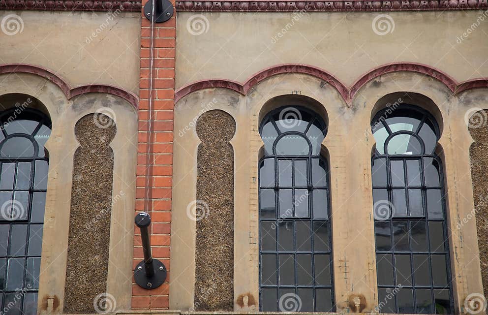 Warehouse windows. stock image. Image of metal, detail - 45982077