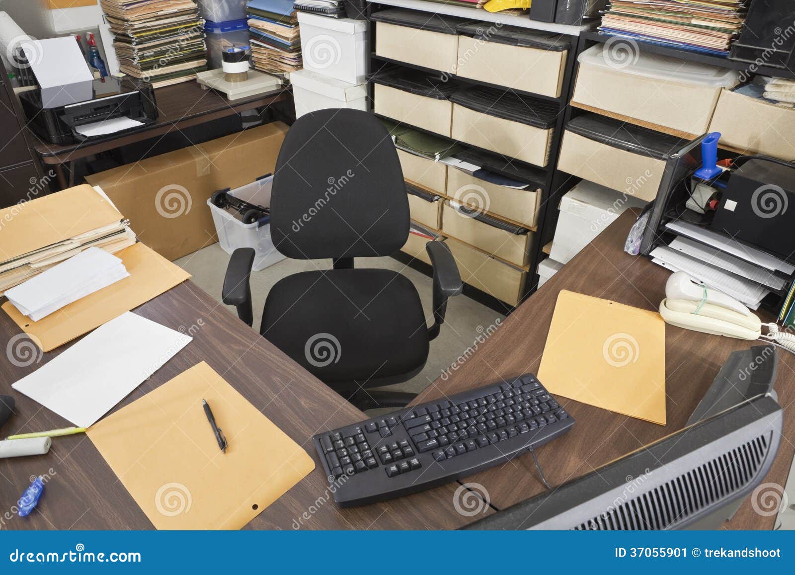 Warehouse Work Station stock image. Image of boxes, warehouse - 37055901