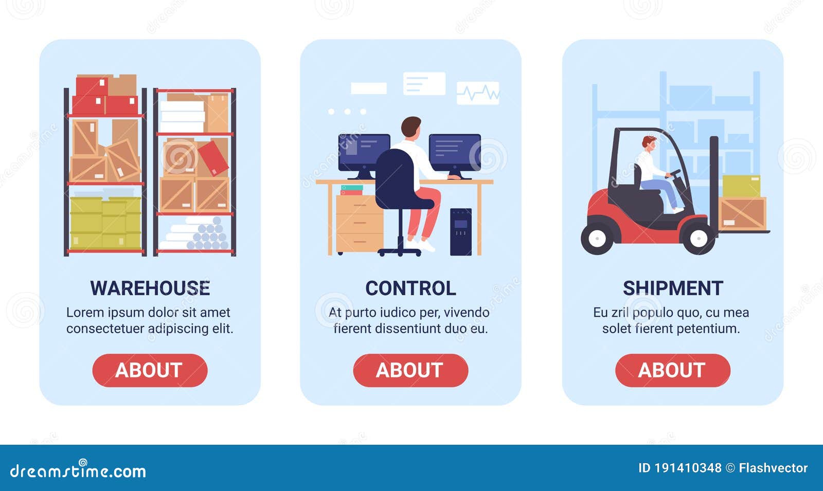 Banner Distribution Tasks Between Team Cartoon. Vector Illustration ...