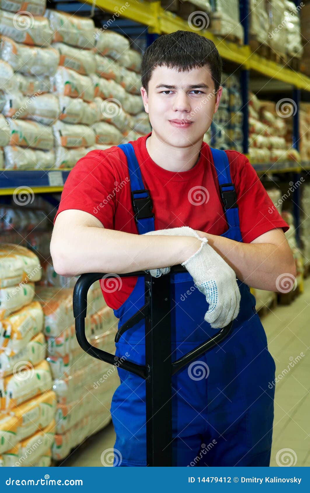 Warehouse worker stock photo. Image of equipment, machinery - 14479412