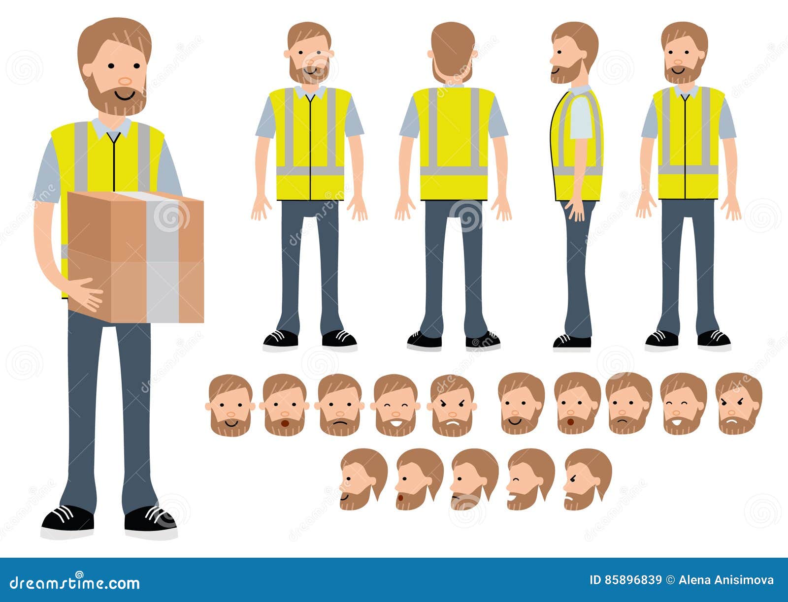 Warehouse Worker Stock Illustrations – 2,296 Warehouse Worker Stock ...