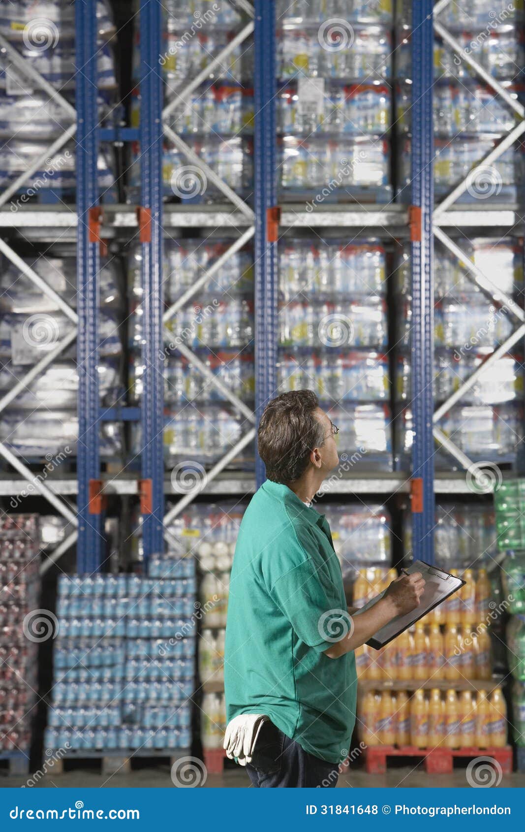 Warehouse Worker Checking Inventory Stock Photo - Image of occupation ... Warehouse Worker Checking Inventory Stock Photo - Image of occupation ...