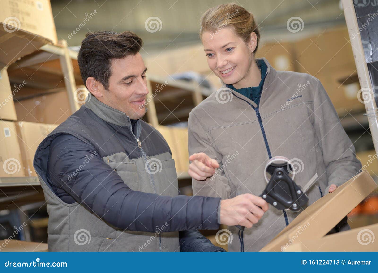 Warehouse Worker Checking Stock Products for Shipping Stock Image ... Warehouse Worker Checking Stock Products for Shipping Stock Image ...