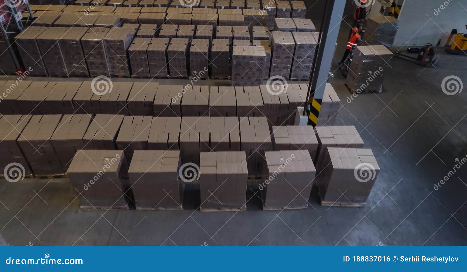 Man With Box. Cardboard. Loader, Courier Royalty-Free Stock Image ...