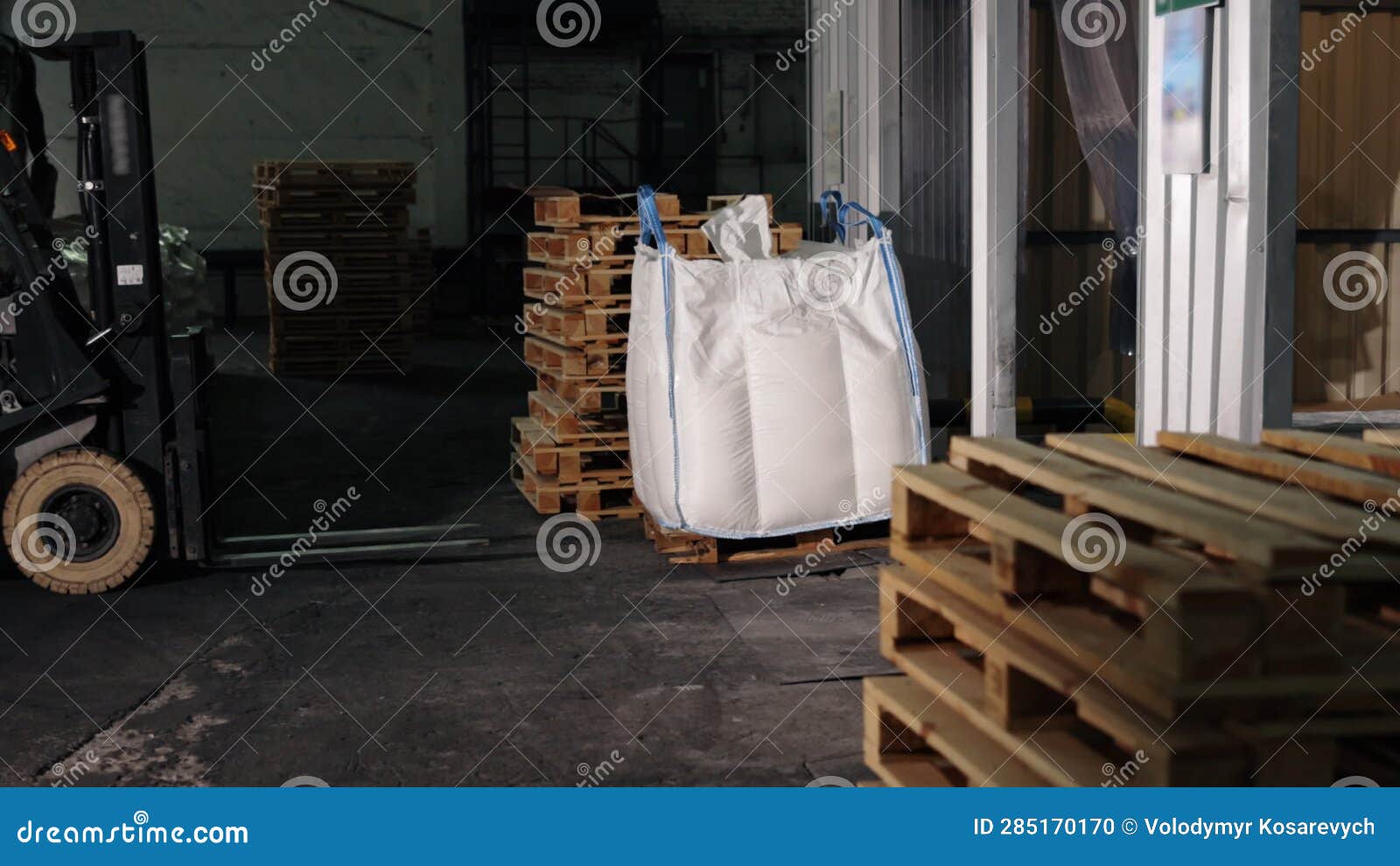 Warehouse Worker, Forklift Loader, Warehouse Logistics Stock Footage ...
