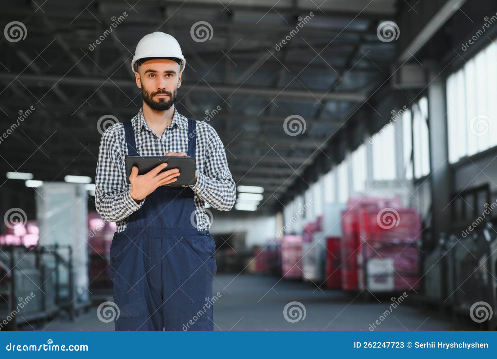 Warehouse Worker. Guy in Warehouse Worker Uniform. Stock Image - Image ...