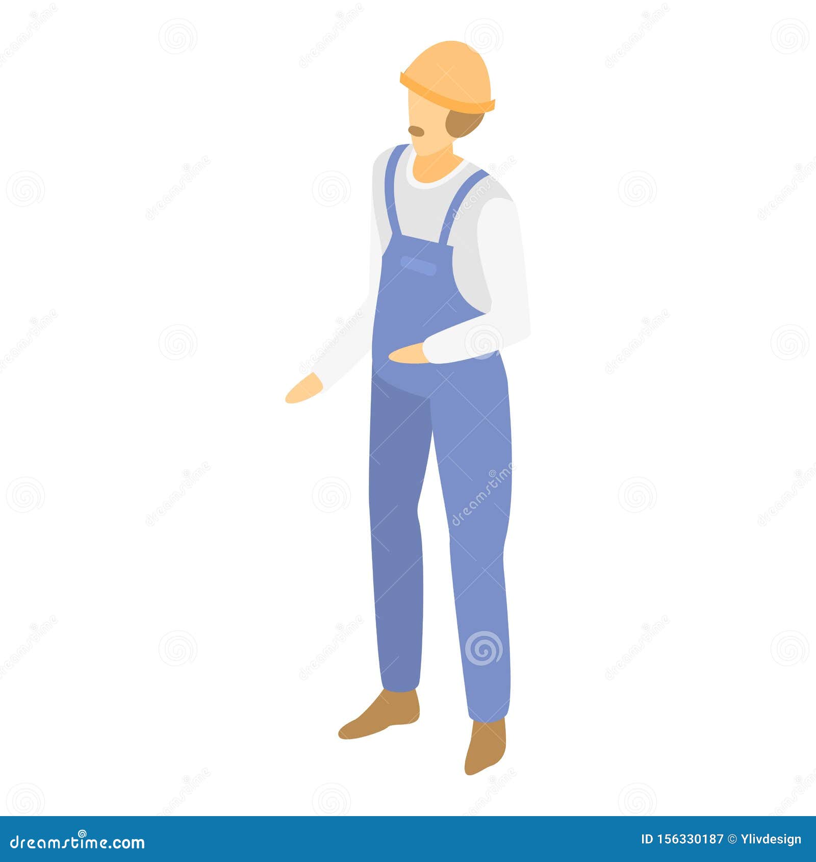 Warehouse Worker Icon, Isometric Style Stock Vector - Illustration of ...