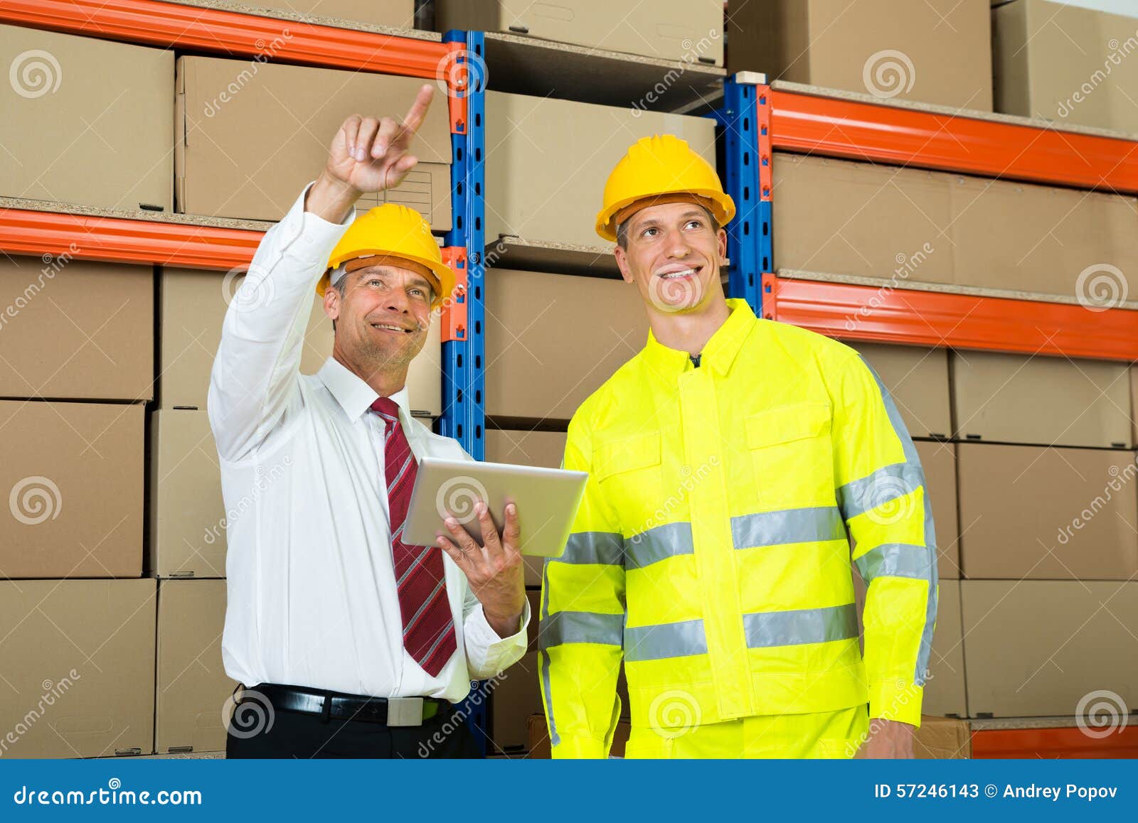 Manager Checking Hand And Giving Employee The Trophy Award For S ...