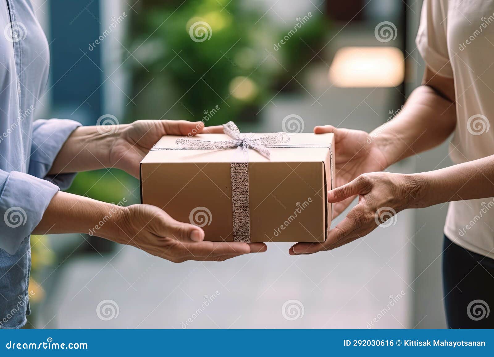 Warehouse Worker and Manager Passing a Box Generative AI Stock ...