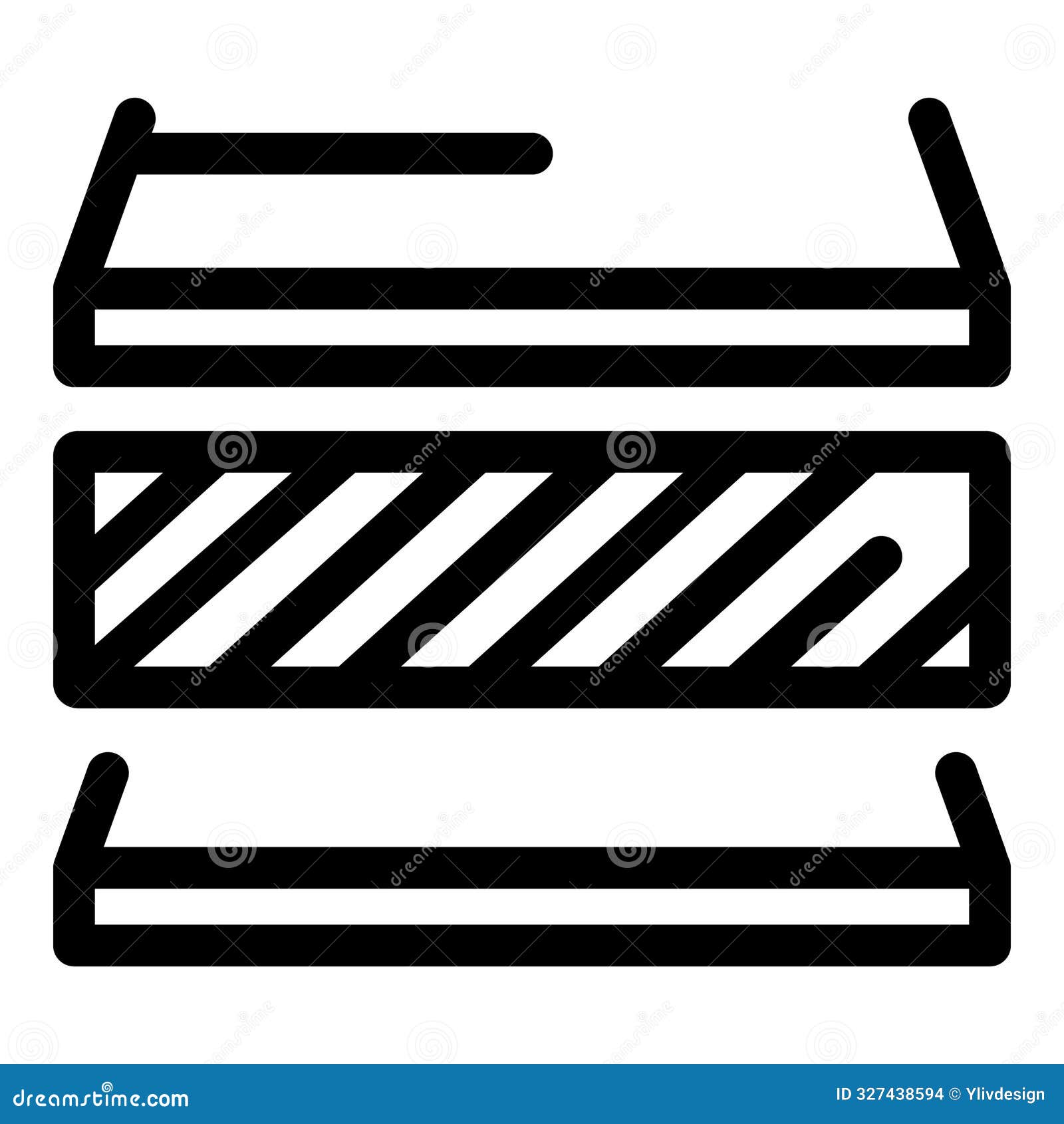 Warehouse Worker is Putting Cardboard Box on Storage Rack Icon Stock ...