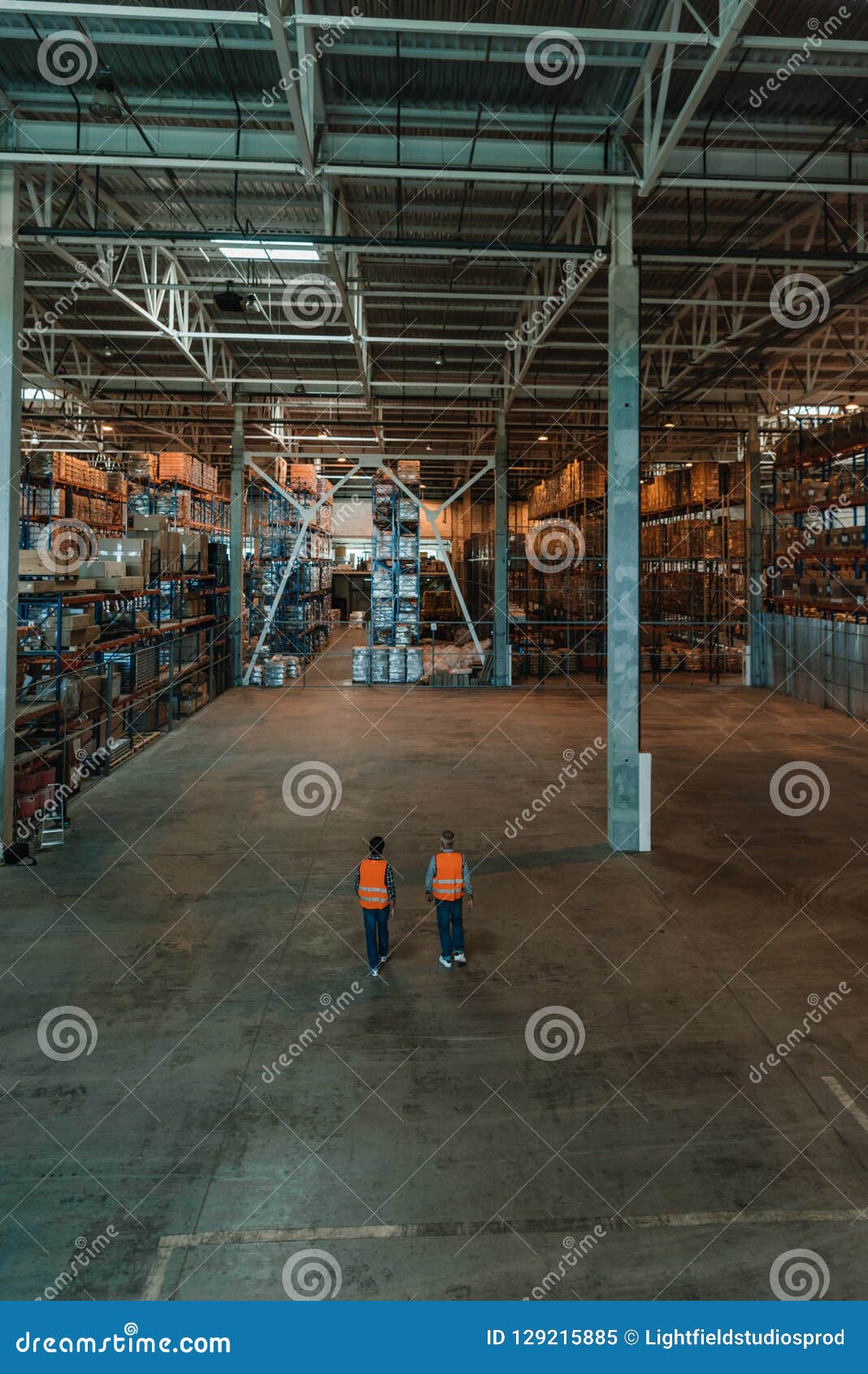 Warehouse workers stock image. Image of adult, male - 129215885