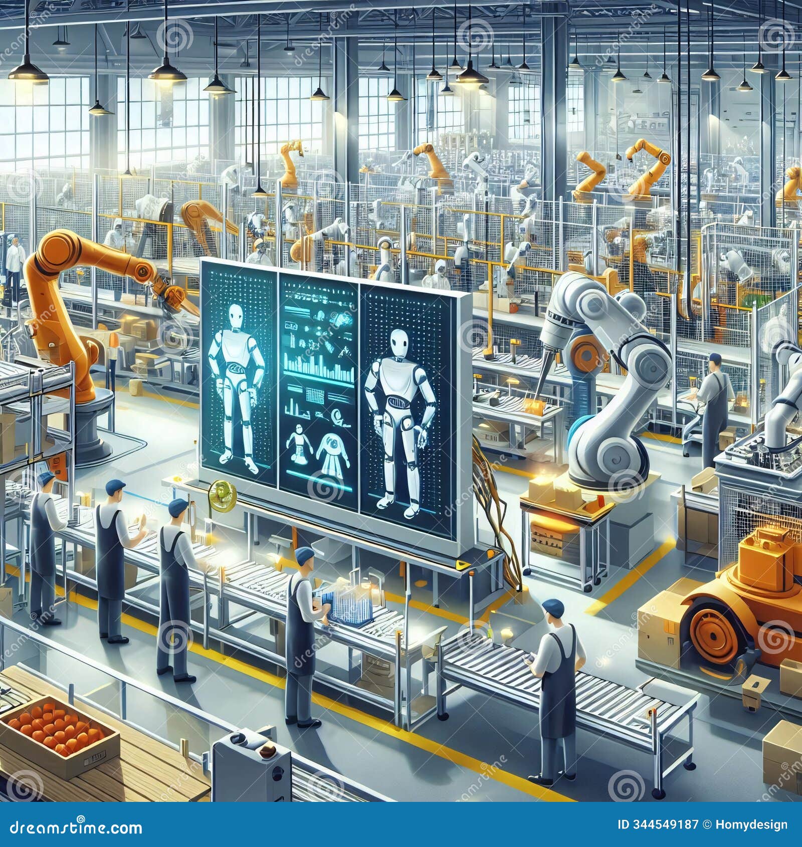 Warehouse Workers Collaborate with Robots on an Assembly Line, Using AI ...