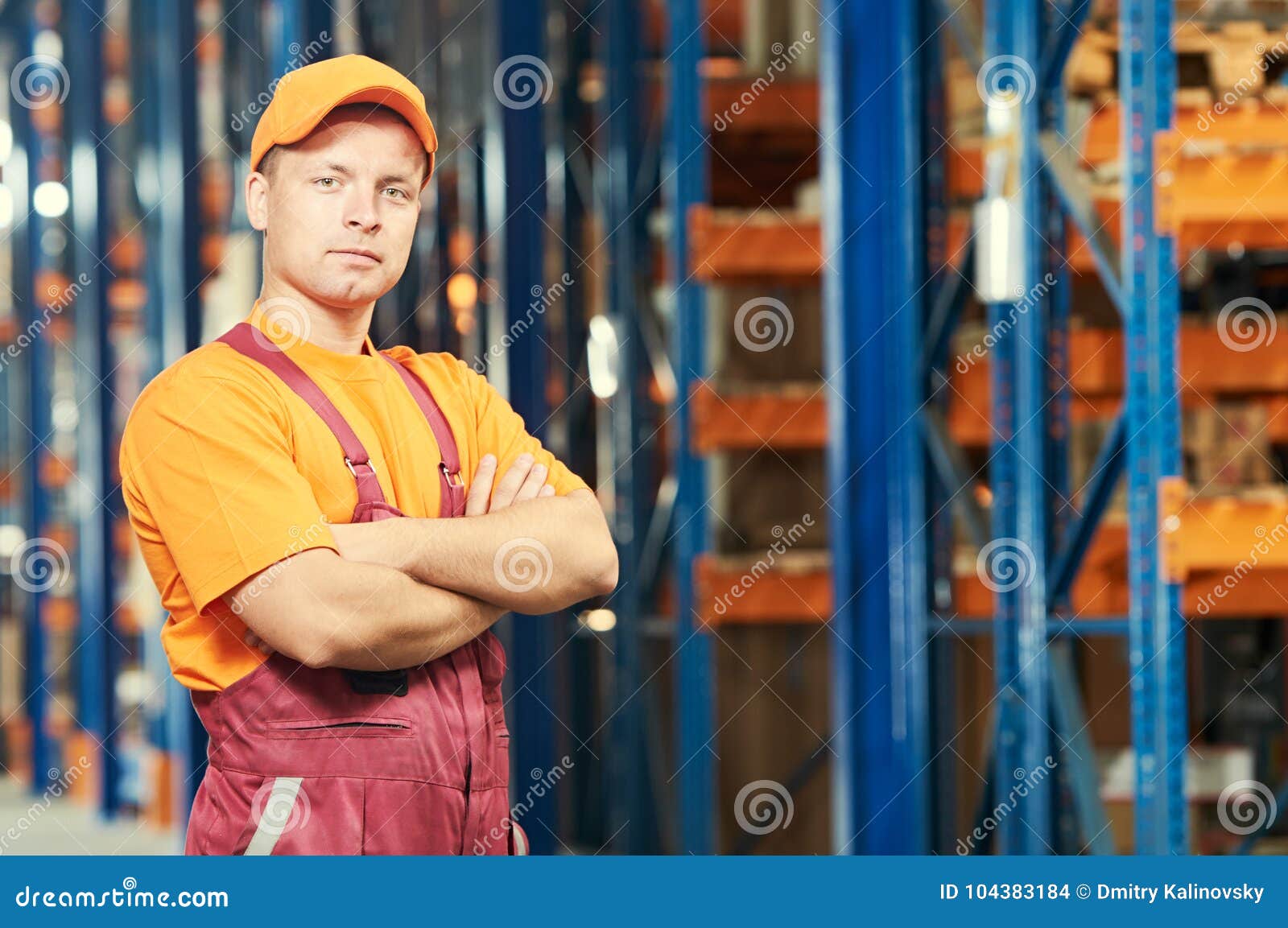 Warehouse workers portrait stock photo. Image of staff - 104383184