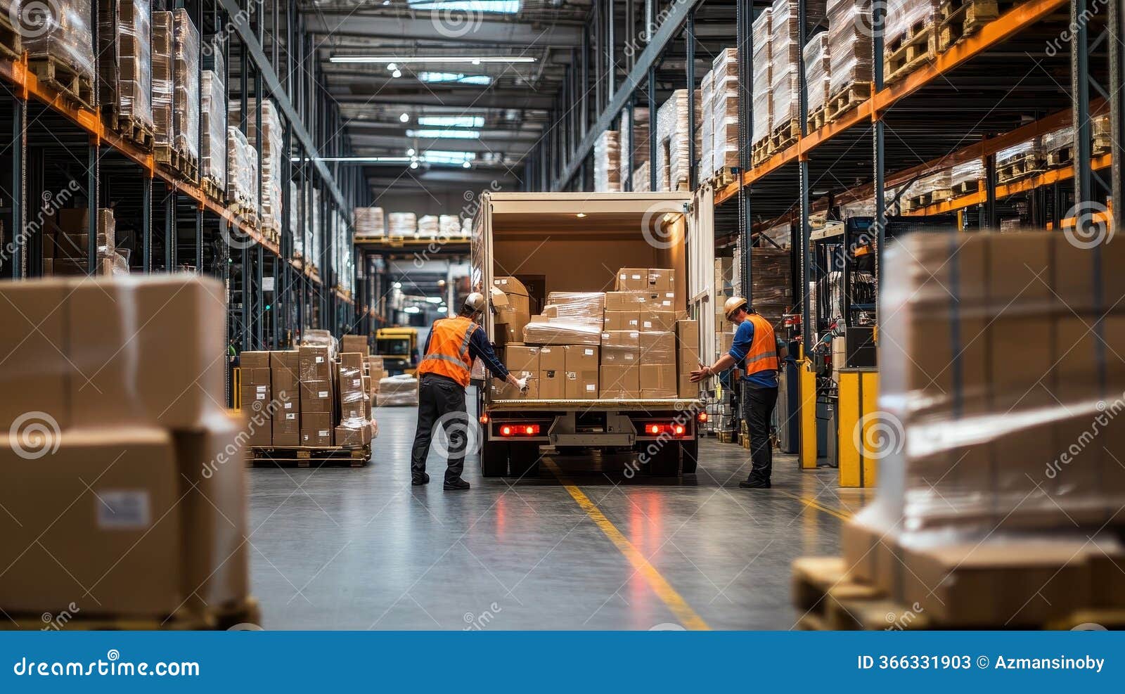 Workers Unloading Containers From A Cargo Ship Using Heavy Equipment ...