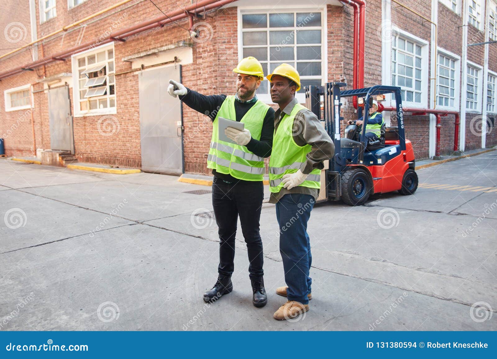 Warehouseman or Foreman in the Logistics Team Stock Photo - Image of ...