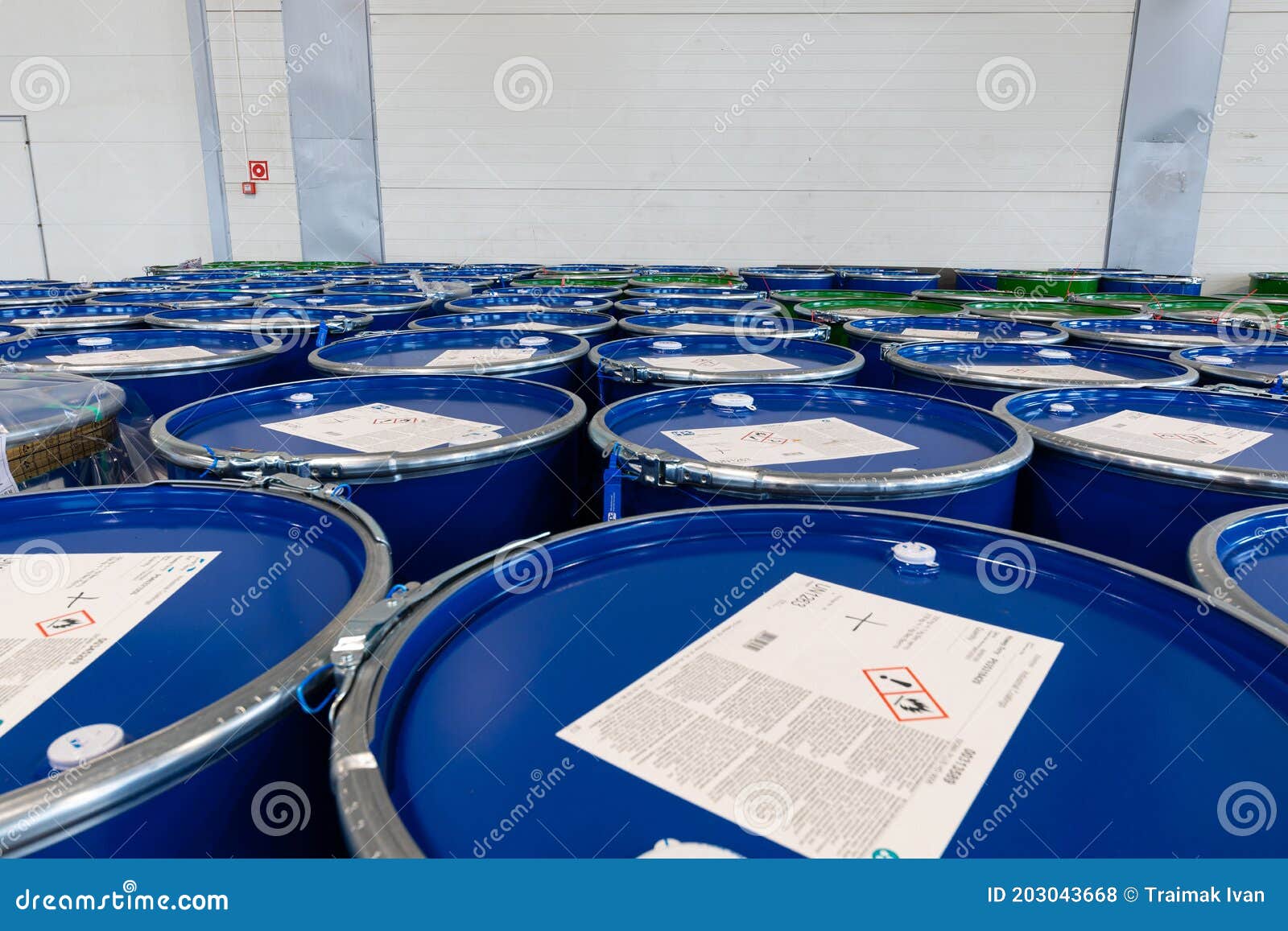 Warehousing, Engineering Concept, Barrels of Toxic Substances Stock ...