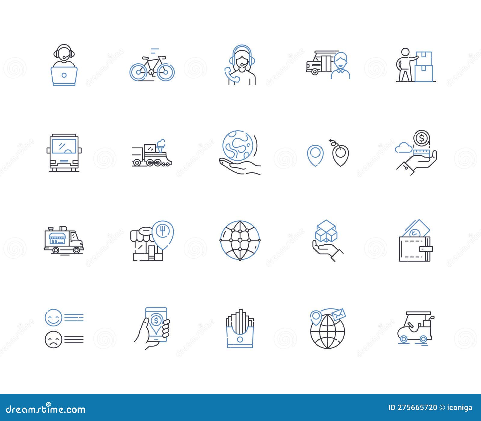 Warehousing Solutions Line Icons Collection. Inventory, Storage ... Warehousing Solutions Line Icons Collection. Inventory, Storage ...