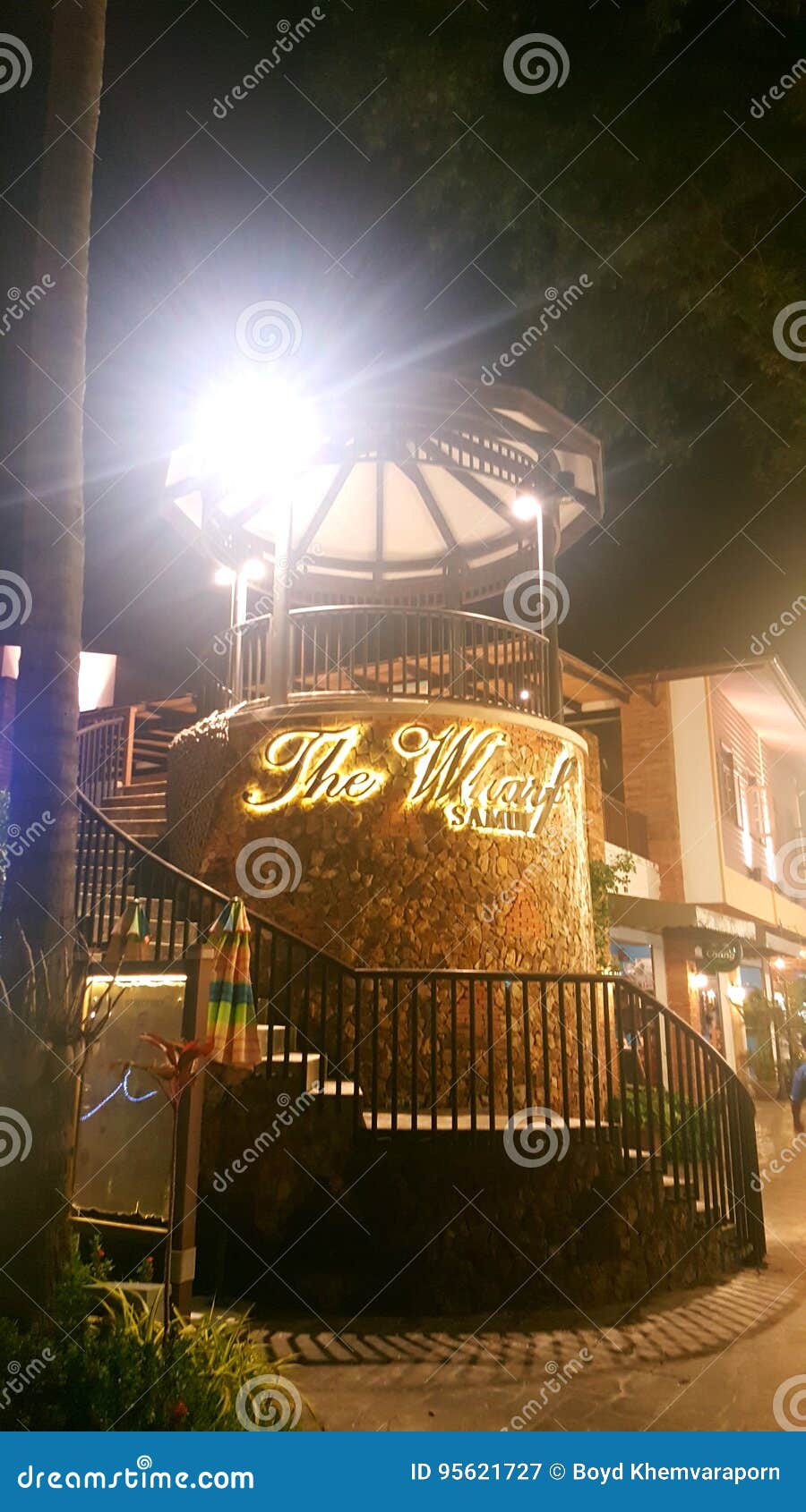 The Warf editorial photography. Image of warf, samui - 95621727