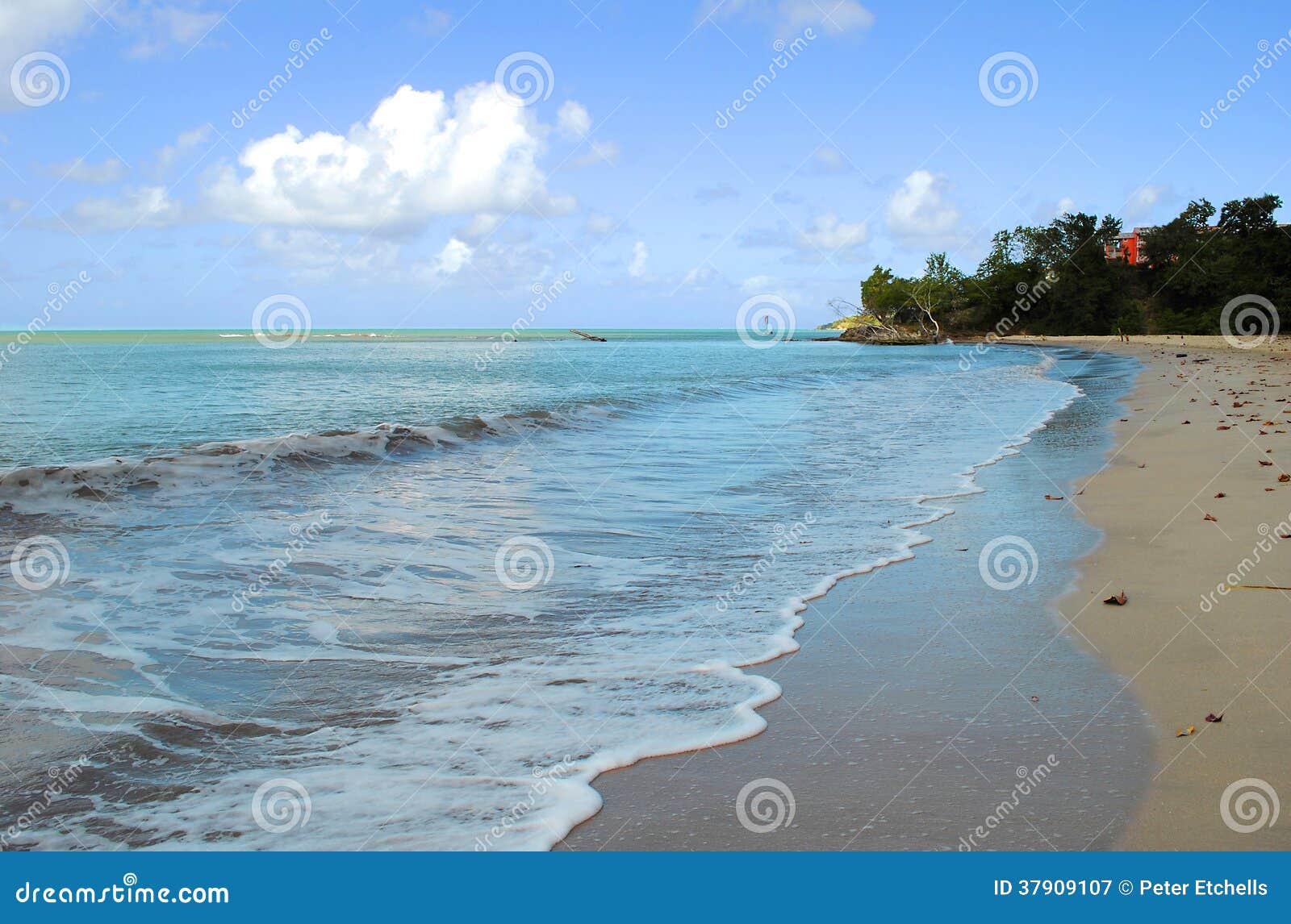 Warfe Beach St Lucia stock image. Image of beach, west - 37909107