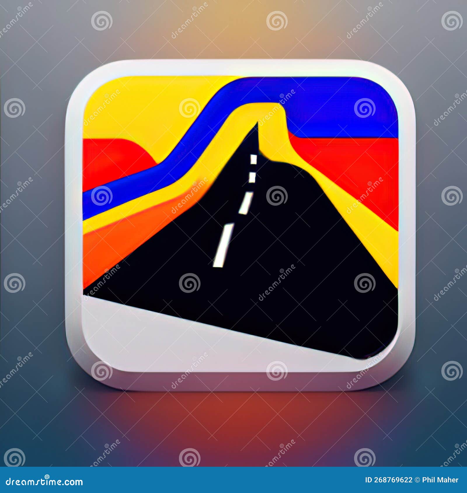 Wargame Software App Icon. Generative AI. Stock Illustration ...