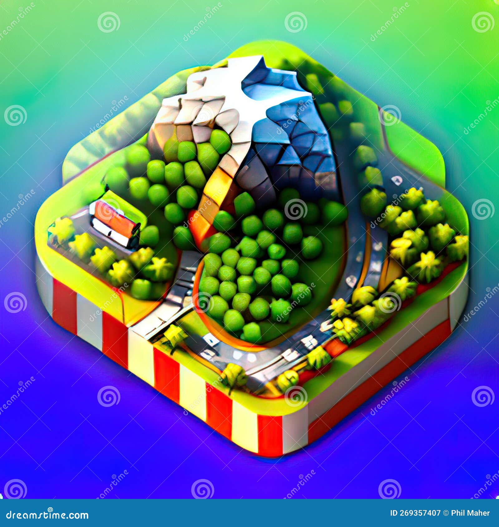 Wargame Software App Style Icon. Generative AI. Stock Illustration ...