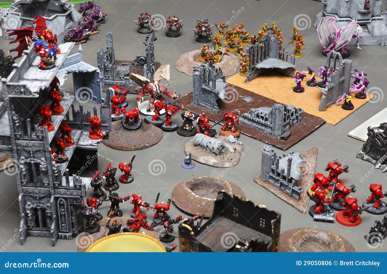 Warhammer 40k Game In Progress, Battle Editorial Image | CartoonDealer ...