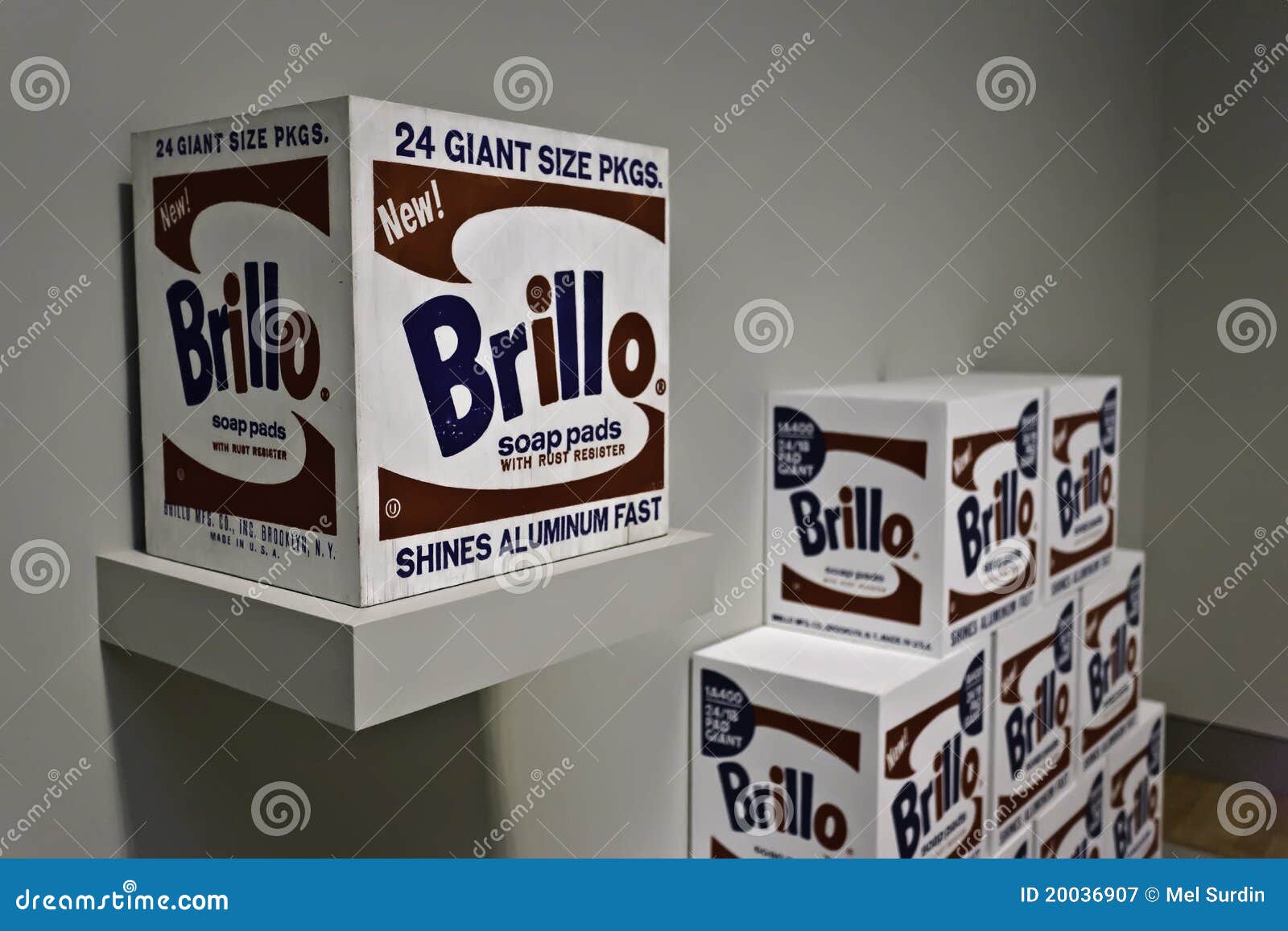 Warhol Brillo Pads editorial photography. Image of contemporary - 20036907