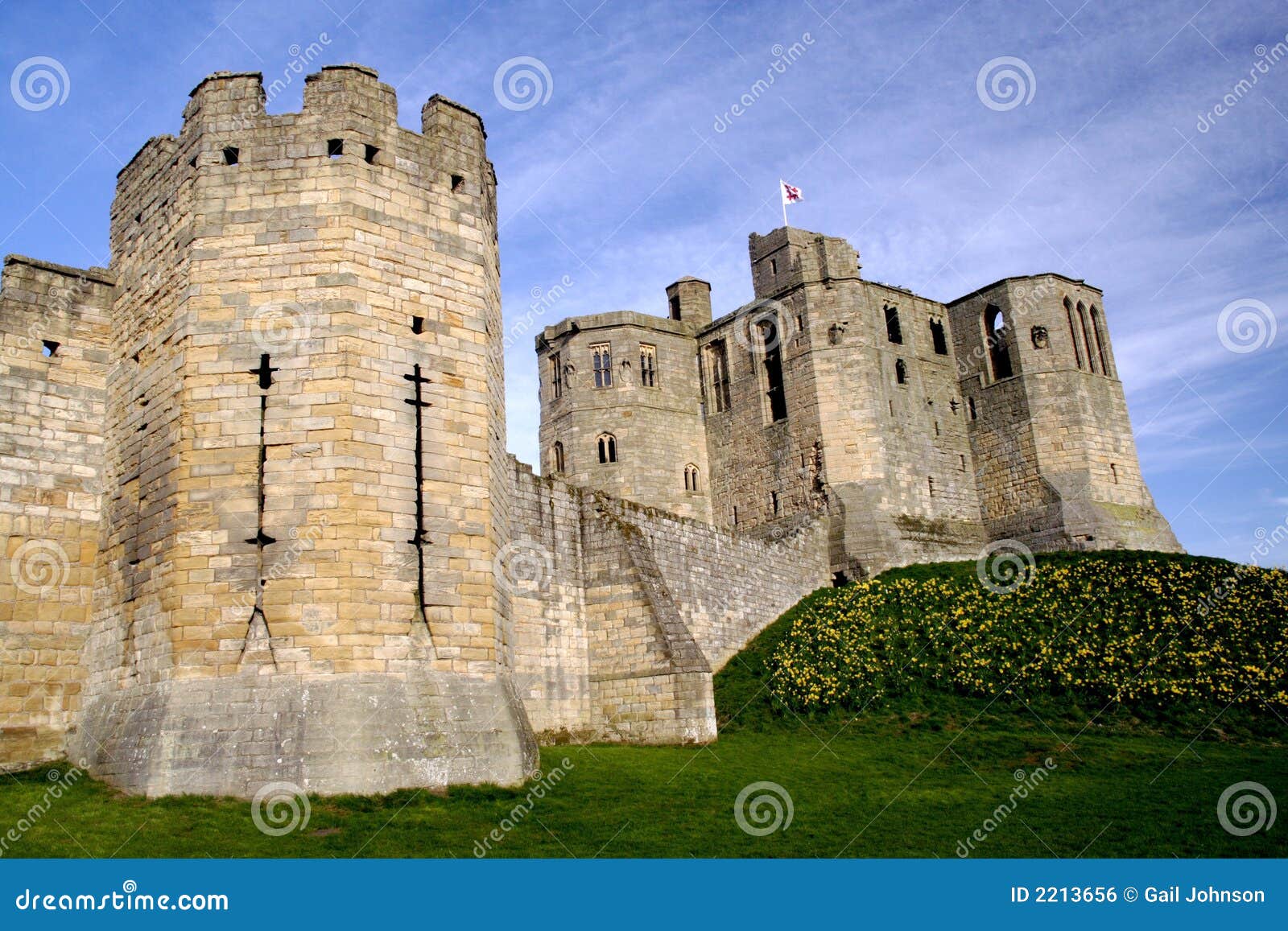 Warkworth Castle stock photo. Image of warkworth, england - 2213656
